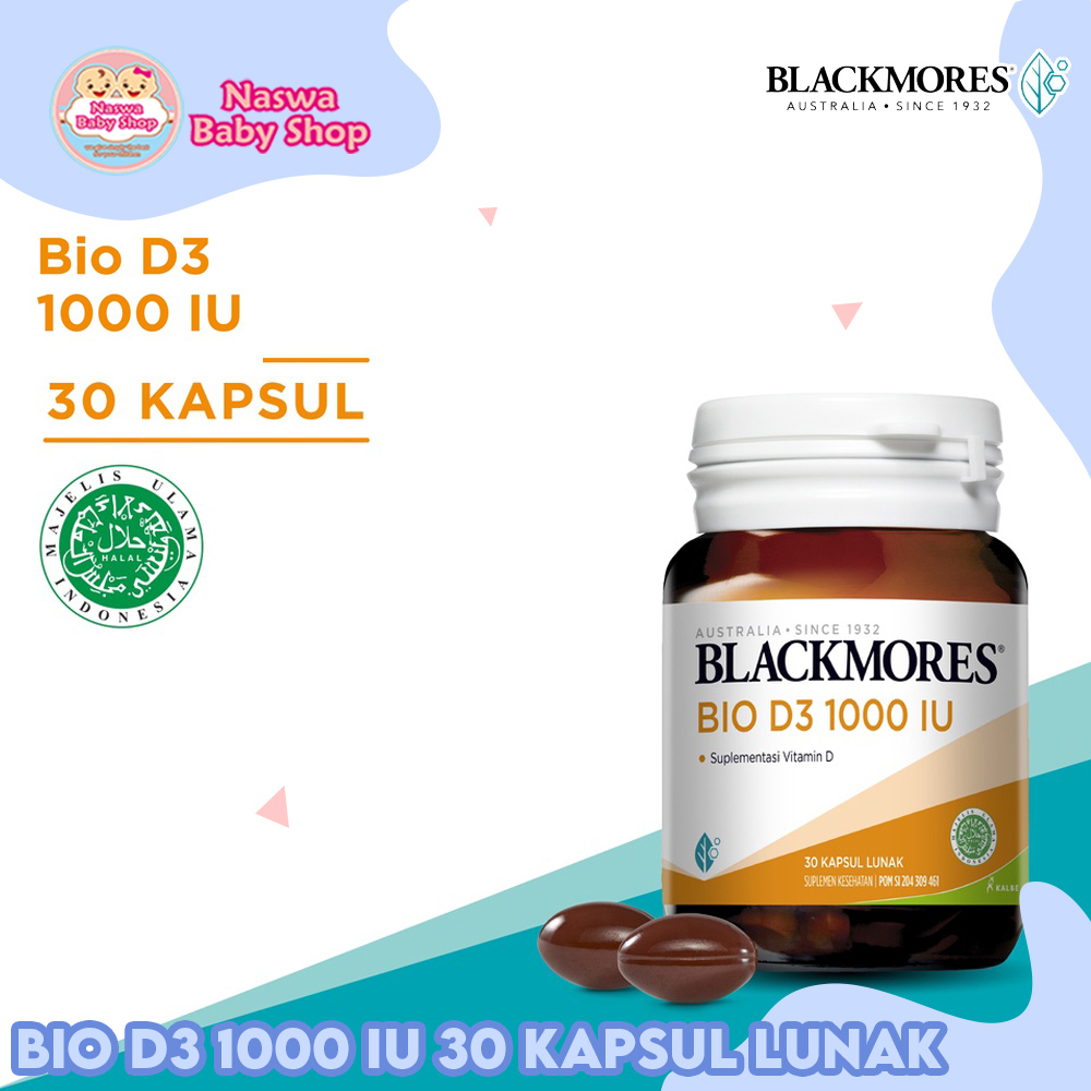 Jual Blackmores Bio D3 1000 IU 30 Kapsul | Shopee Indonesia