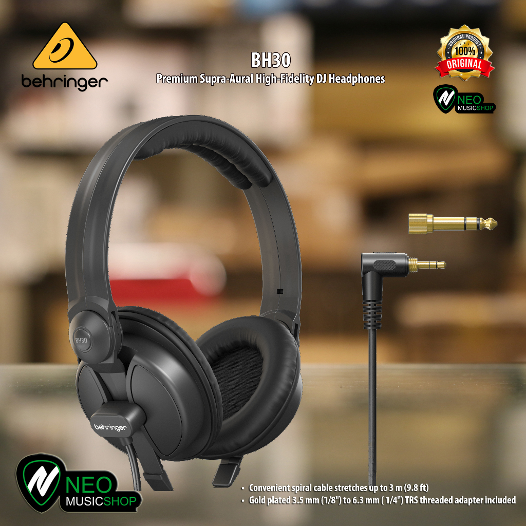 Jual Behringer BH30 Premium Supra-Aural High-Fidelity DJ Headphones ...