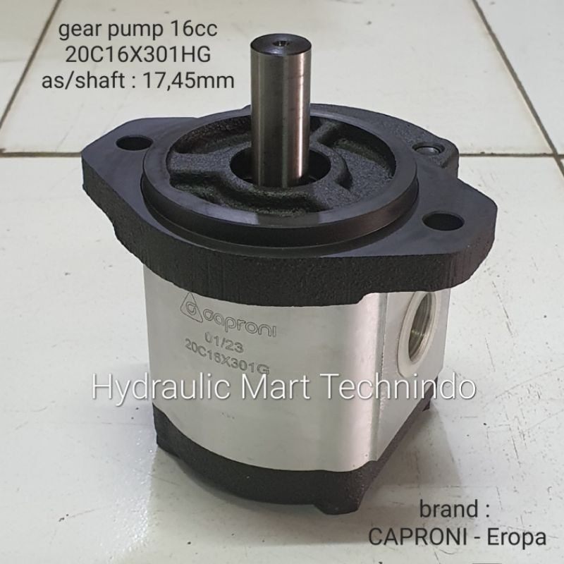 Jual pompa hydraulic gear pump 16cc 20C16X301HG as 17,45mm CAPRONI - Eropa | Shopee Indonesia