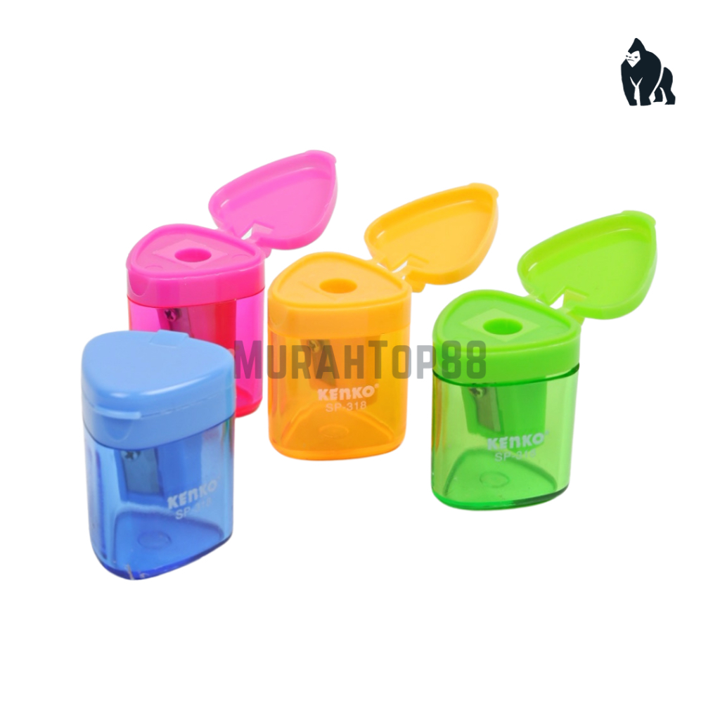 Jual Serutan Tabung Segitiga Kenko SP-318 Warna Warni / Pencil ...
