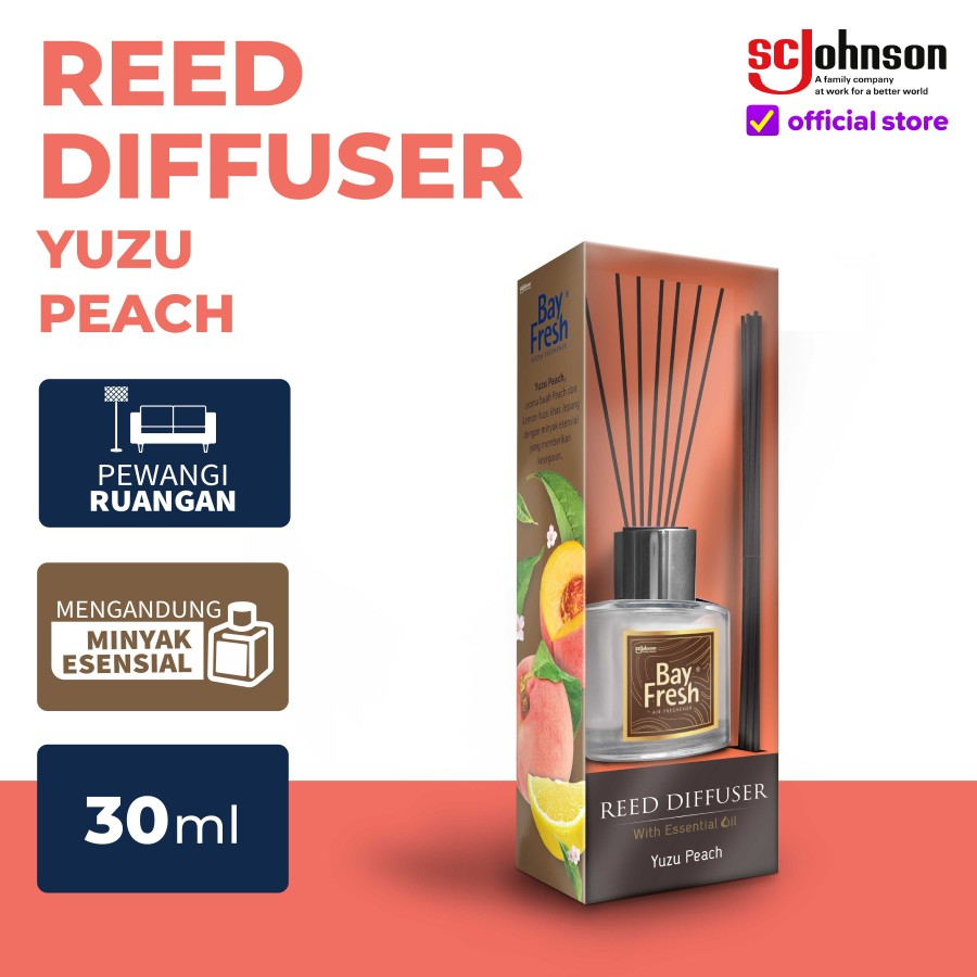 Jual Bay Fresh Reed Diffuser Pengharum Ruangan Yuzu Peach 30ml | Shopee ...