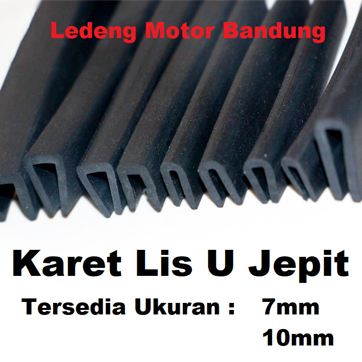 Jual Rubber List Karet Lis U Jepit Kaca 7mm 10mm Meteran | Shopee Indonesia