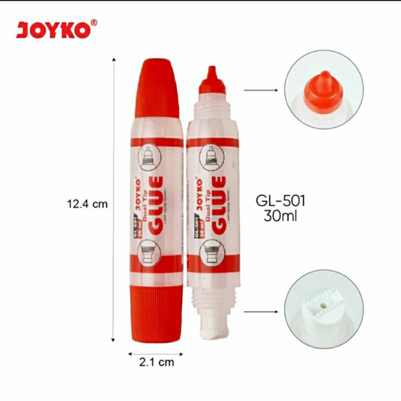 Jual Lem Cair Joyko Dual Tip Liquid Glue GL-501 30 ml | Shopee Indonesia