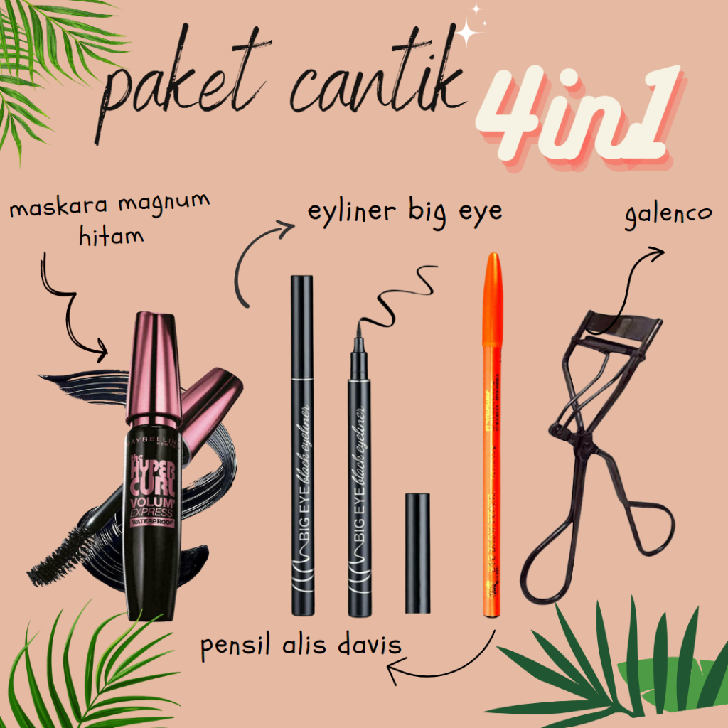 Jual PAKET 4IN1 Big Eye Eyliner + Maskara + Pensil alis + Penjepit Bulu Mata - Lapak | Shopee ...