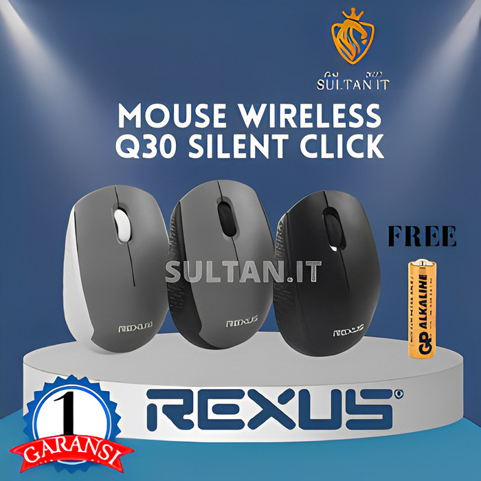 Jual Rexus Mouse Wireless Office Q30 Silent Click Original | Shopee ...