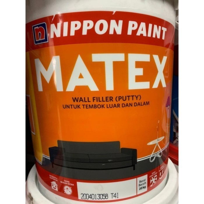 Jual PLAMUR PLAMIR TEMBOK MATEX / DEMPUL TEMBOK / WALL FILLER MATEX 20 ...