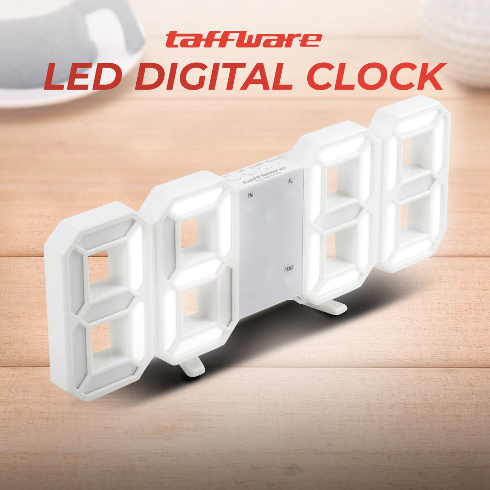 Jual Taffware Jam Meja LED Digital Clock - TS-S60-W | Shopee Indonesia