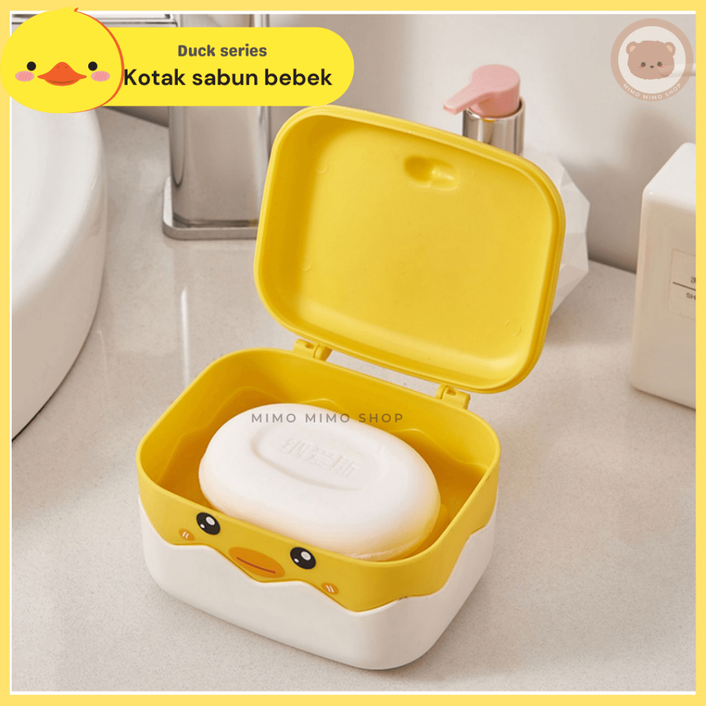 Jual KOTAK SABUN BEBEK KUNING KECIL DENGAN PENUTUP SABUN | DUCK SOAP ...