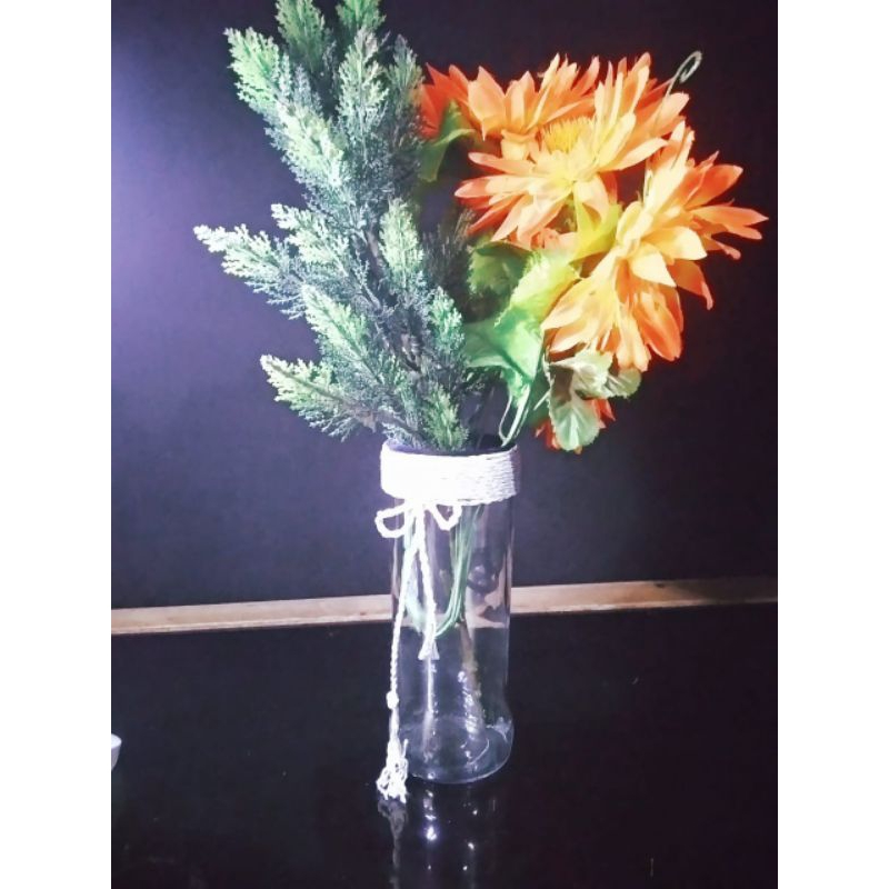 Jual vas bunga/pot bunga model minimalis glass clear | Shopee Indonesia