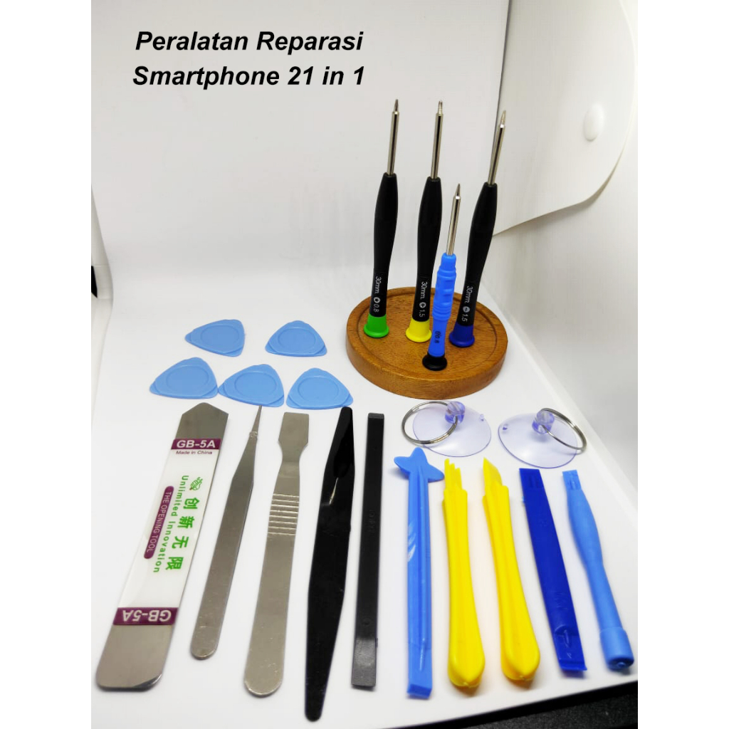 Jual Peralatan Servis Hp 21 in 1 Reparasi Smartphone Repair Tools Set ...
