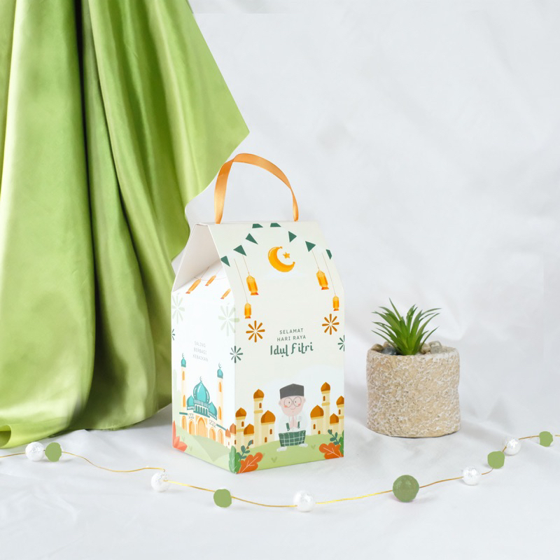 Jual Box packaging Lebaran include Kartu Ucapan | Shopee Indonesia