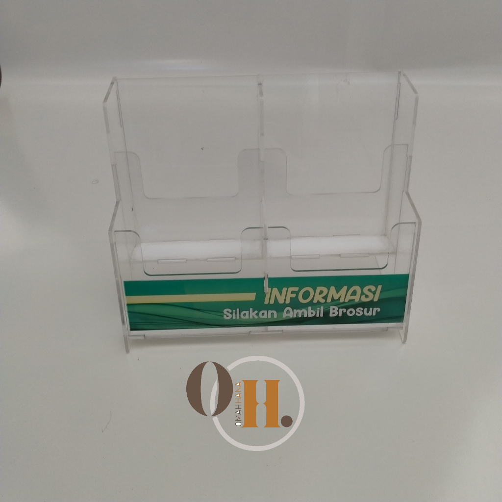 Jual Akrilik Tempat Leaflet - Kotak Leaflet - Tempat Brosur - Kotak ...