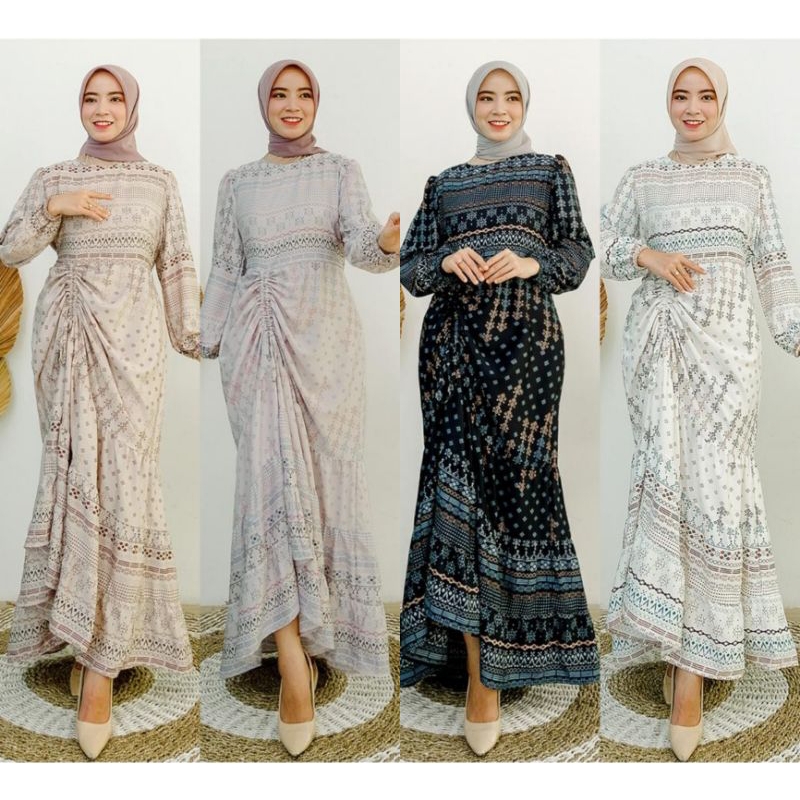Jual kaftan maxy dress serut extu | Shopee Indonesia