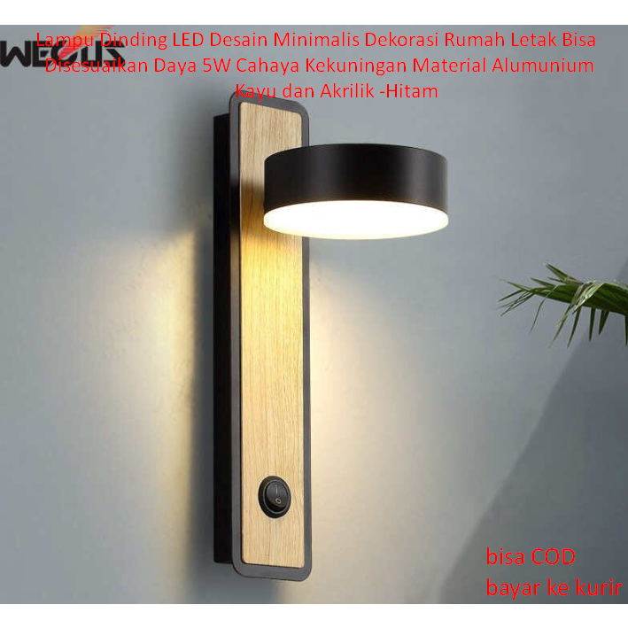 Jual Lampu Dinding LED Desain Minimalis Dekorasi Rumah Letak Pancaran ...