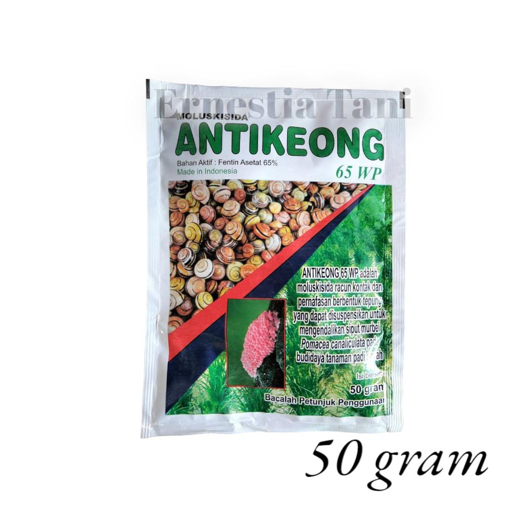 Jual RACUN KEONG SAWAH ANTI KEONG 65WP 50 gram Bahan Aktif Fentin ...