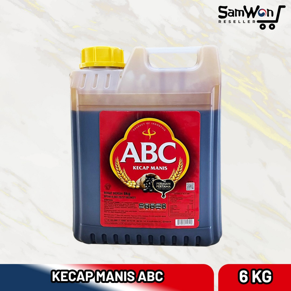 Jual Kecap MANIS ABC Jerigen 6 KG (Kemasan Pabrik Dirigen / Galon 6KG ...