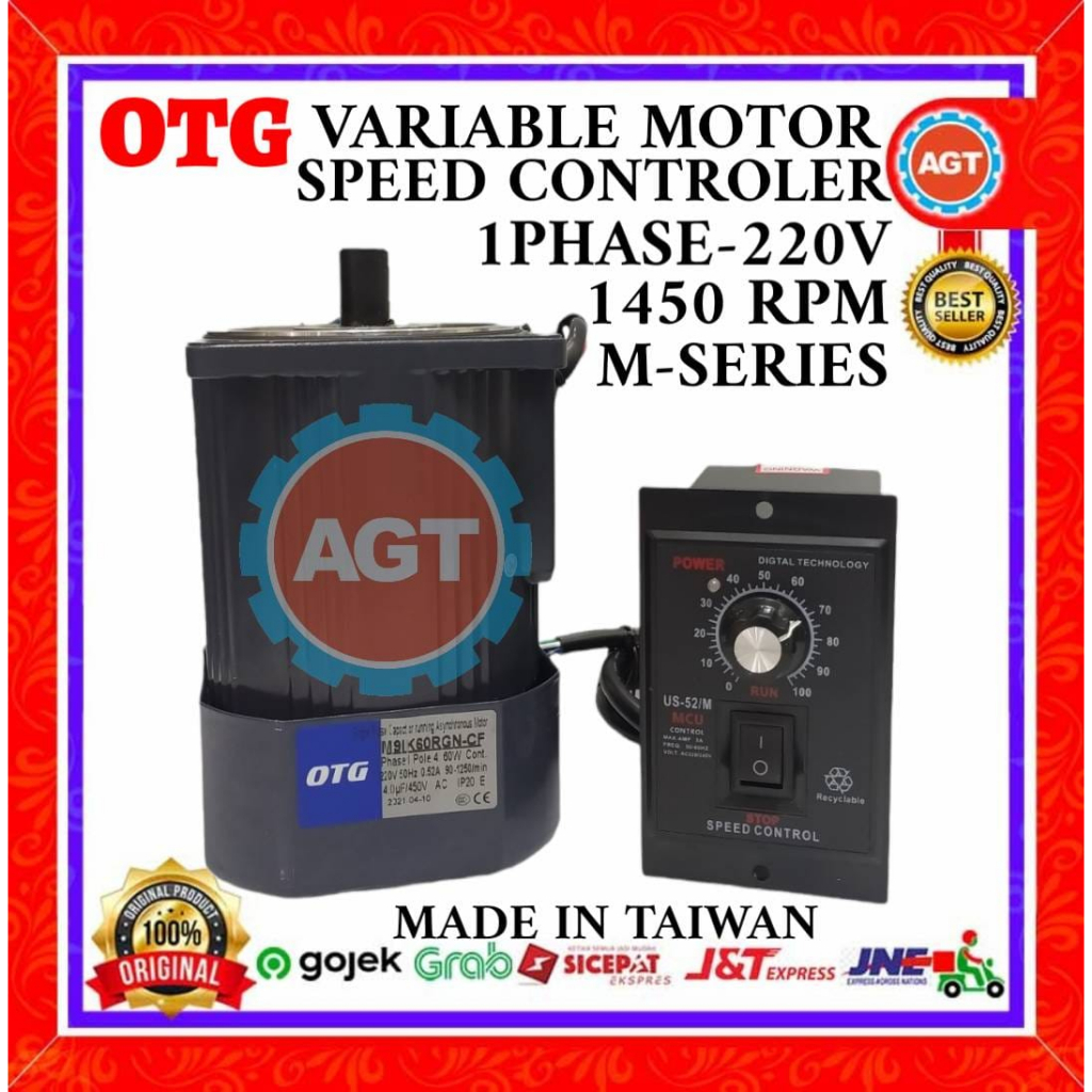 Jual OTG M9IK90RGU-CF 90WATT SERIES M VARIABLE MOTOR C/W SPEED ...