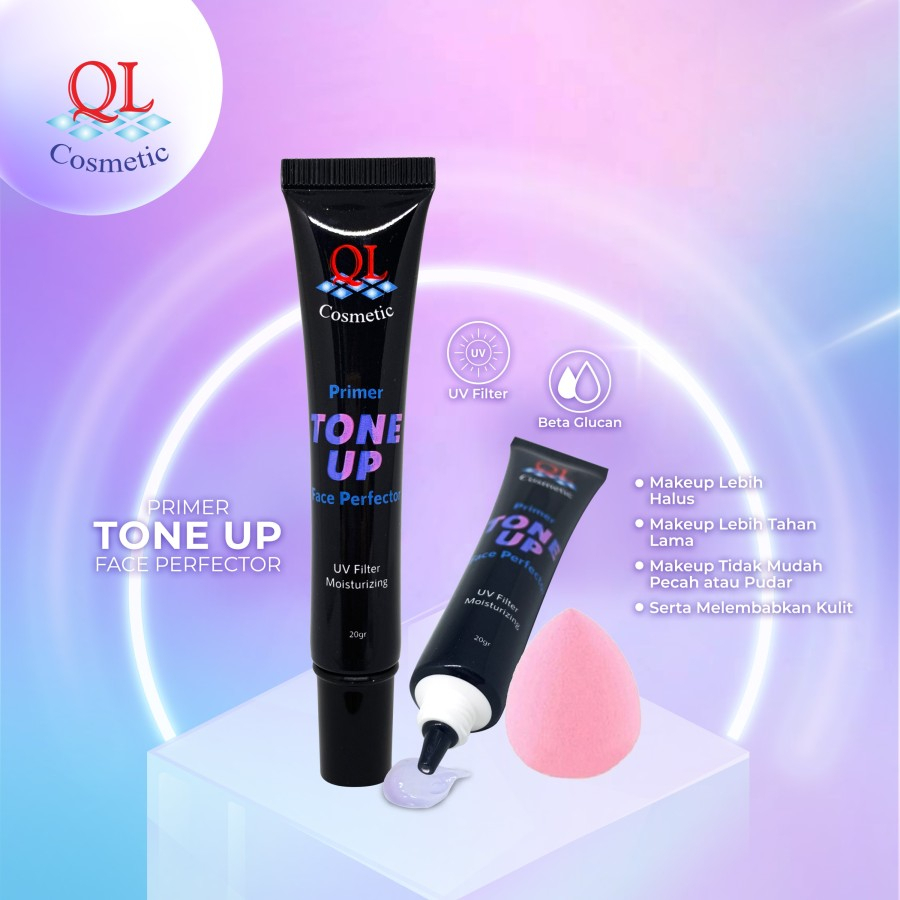 Jual QL Primer Tone Up Face Perfector Primer Wajah - 20gr | Shopee ...