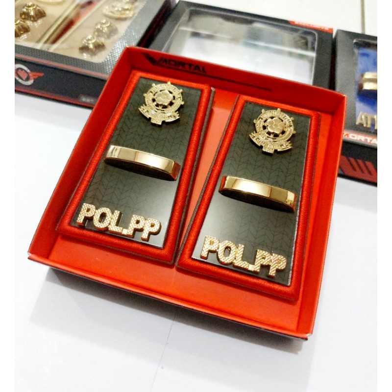 Jual Pangkat polpp 3a logo besar - pangkat satpolpp 3a lis merah logo ...