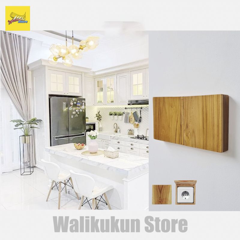 Jual Frame saklar lampu Asli kayu jati 3D /Frame saklar Glow in the ...