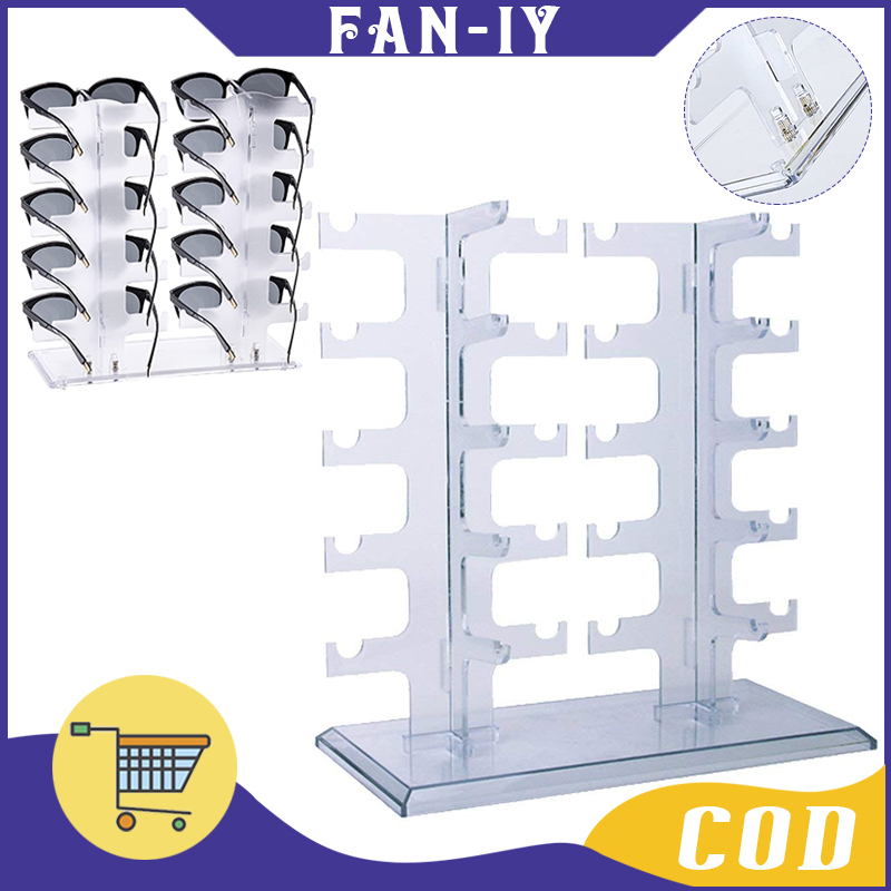 Jual Rak Pajangan Kacamata Isi 10 Rak Display Kacamata Aesthetic ...