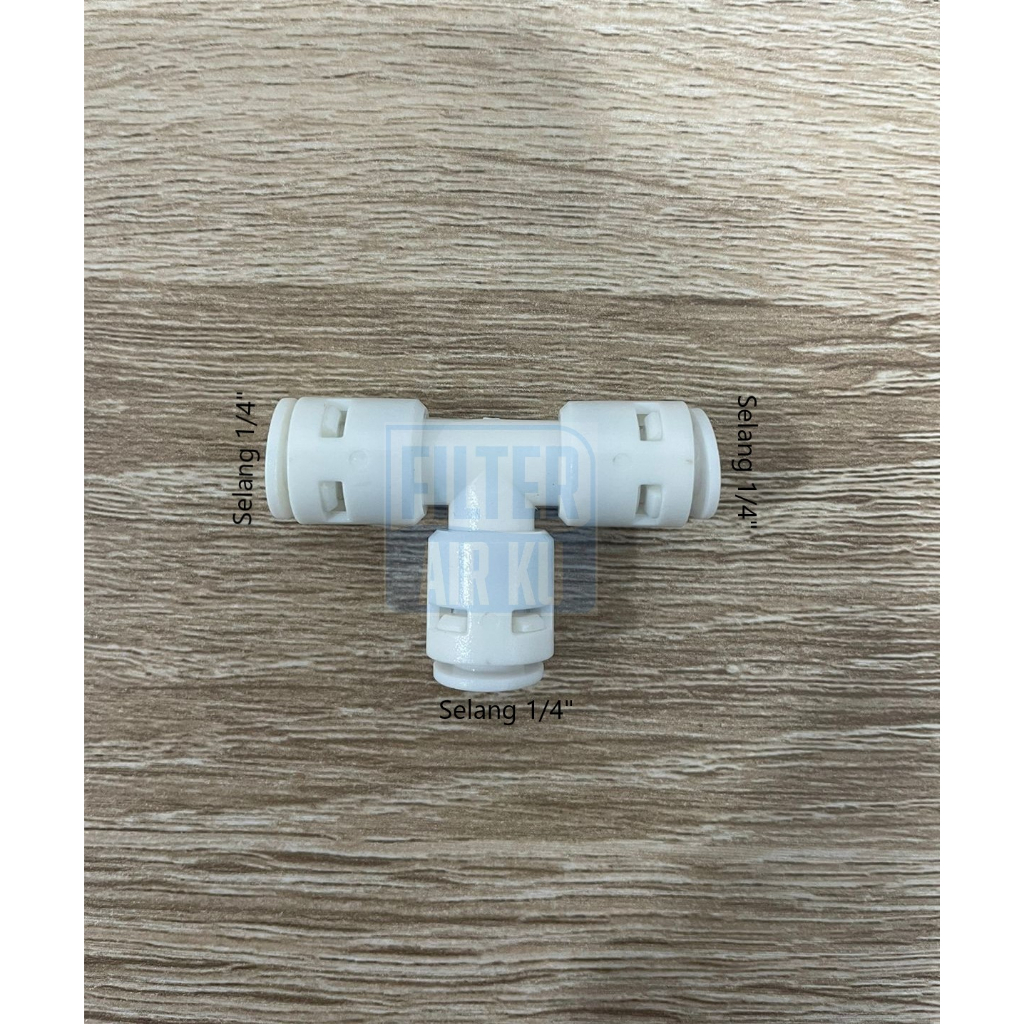 Jual Fitting T 1/4" Reverse Osmosis / RO ( S-S-S) | Shopee Indonesia