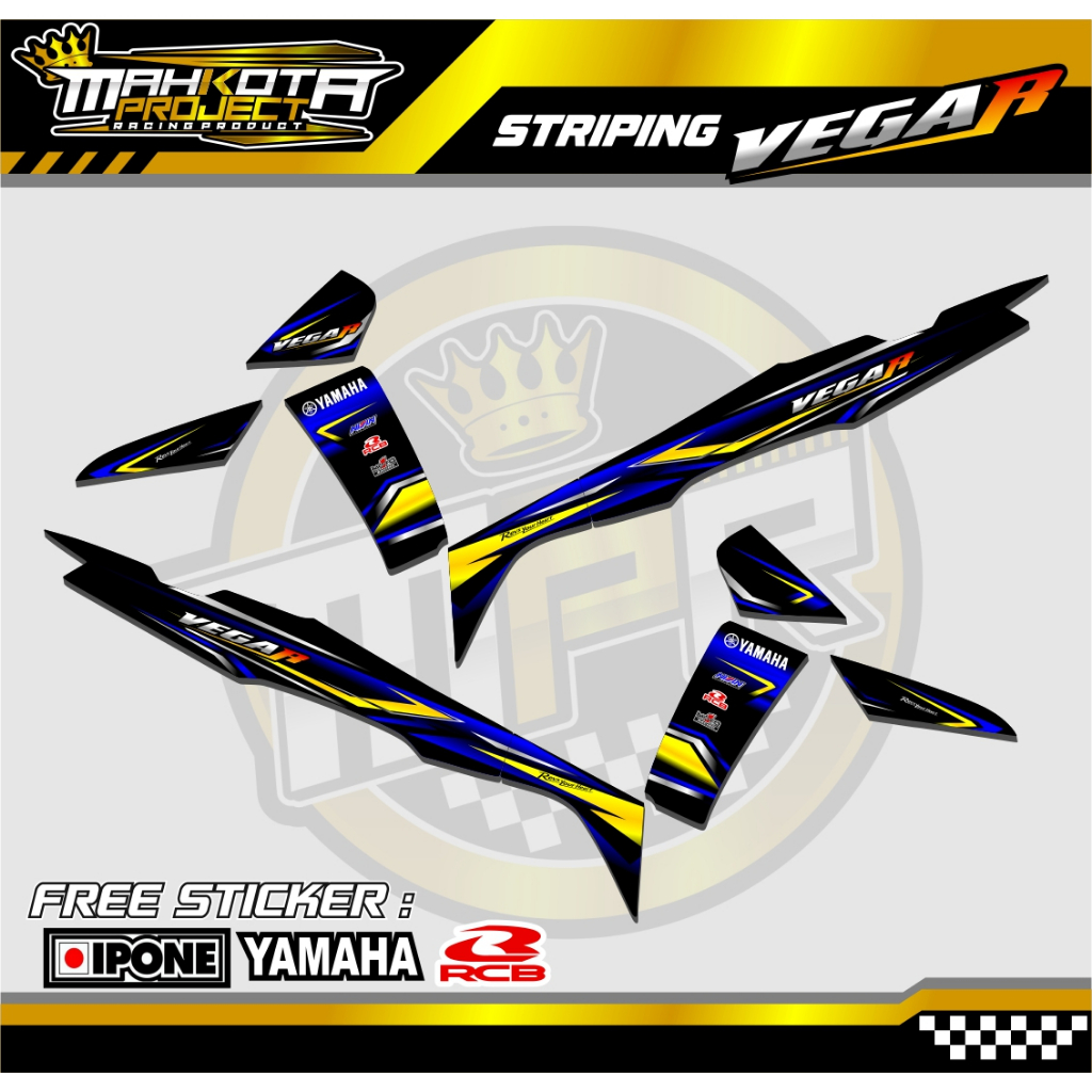 Jual STRIPING STICKER LIST VARIASI VEGA R NEW / STRIPING LIST MOTOR YAMAHA VEGA R RACING ...