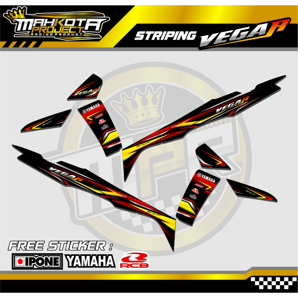 Jual STRIPING STICKER LIST VARIASI VEGA R NEW / STRIPING LIST MOTOR ...