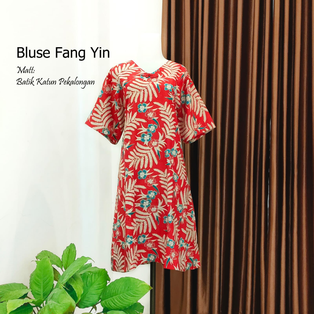 Jual Bluse Fang Ying Motif Batik / Set Couple Bluse & Kemeja Untuk Anak Dan Dewasa / Baju Couple ...