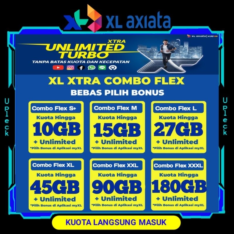 Jual TERMURAH Unlimited Turbo Xtra Combo FLEX Xtra Combo Lite Xtra Combo VIP Akrab Hotrod ...