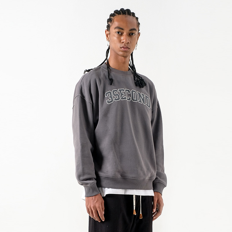 Jual 3Second Sweater Lengan Panjang Pria Big Logo Center Outerwear ...