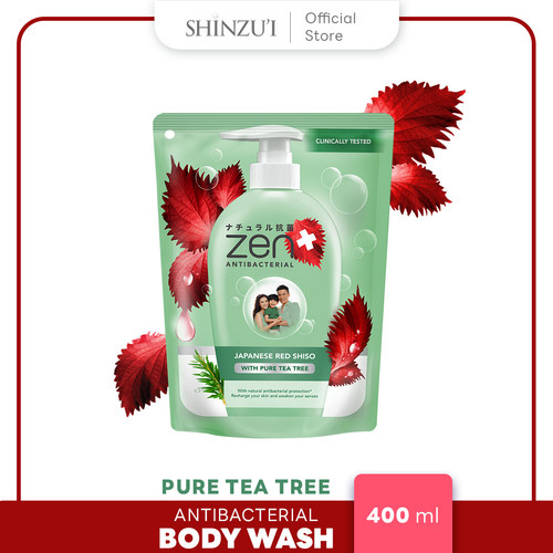 Jual Zen Antibacterial Sabun Cair Shiso Refill 400ml / 900ml | Body Wash / Cleanser | Shopee ...
