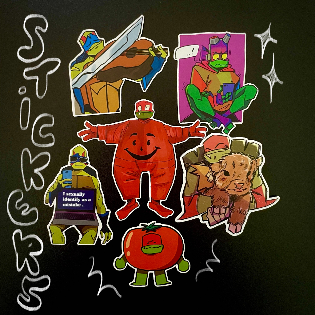 Jual ROTTMNT STICKERS - Rise of the Teenage Mutant Ninja Turtles Vinyl ...