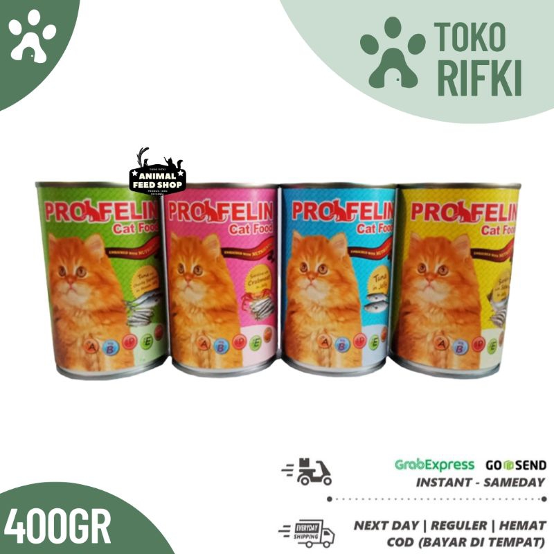 Jual Profelin cat 400g Wet Food Profelin Kaleng Makanan Kucing Basah ...