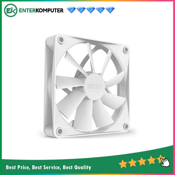 Jual NZXT F120Q 120mm Quiet Airflow Fan - Matte White | Shopee Indonesia