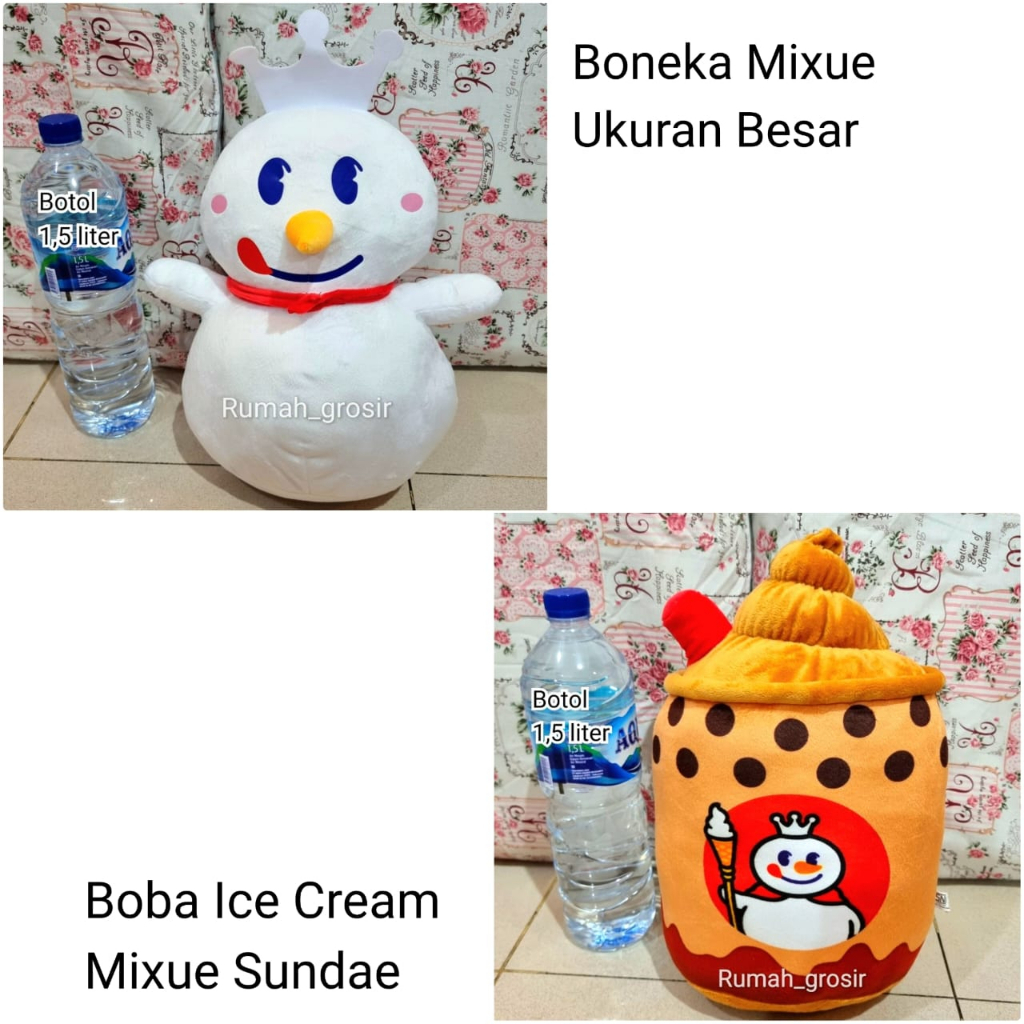 Jual Boneka Mixue King Besar atau Boba Ice Cream Mixue | Shopee Indonesia