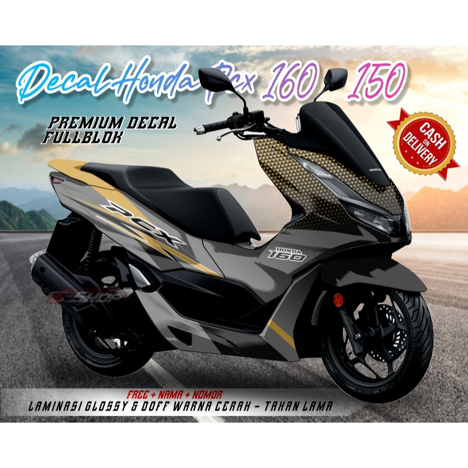 Jual sticker pcx 160 new full body decal pcx 160 full body striping new ...