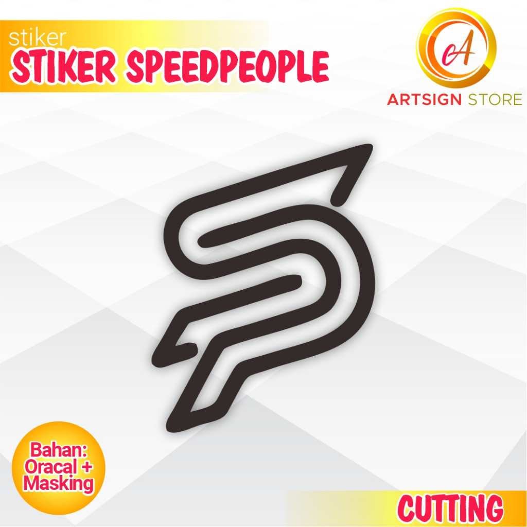 Jual Stiker Speedpeople Sticker Speed People Stiker SP Logo SP Stiker ...