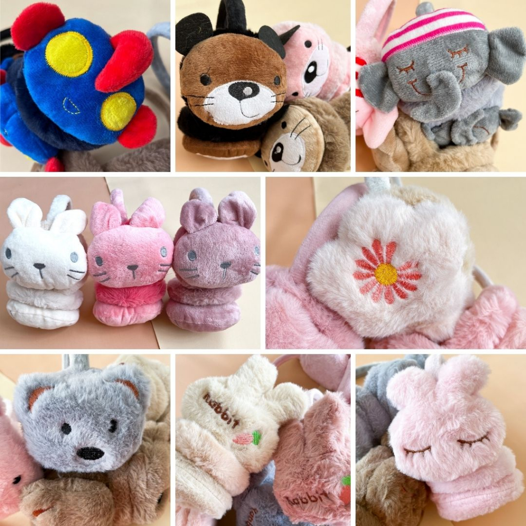 Jual Earmuff Penutup Telinga Bayi Anak Karakter Ultraman Bear Beruang ...