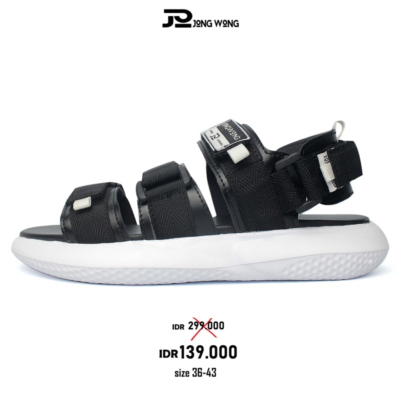 Jual Jong Wong Official - Original Konin Black White | Sandal Gunung ...