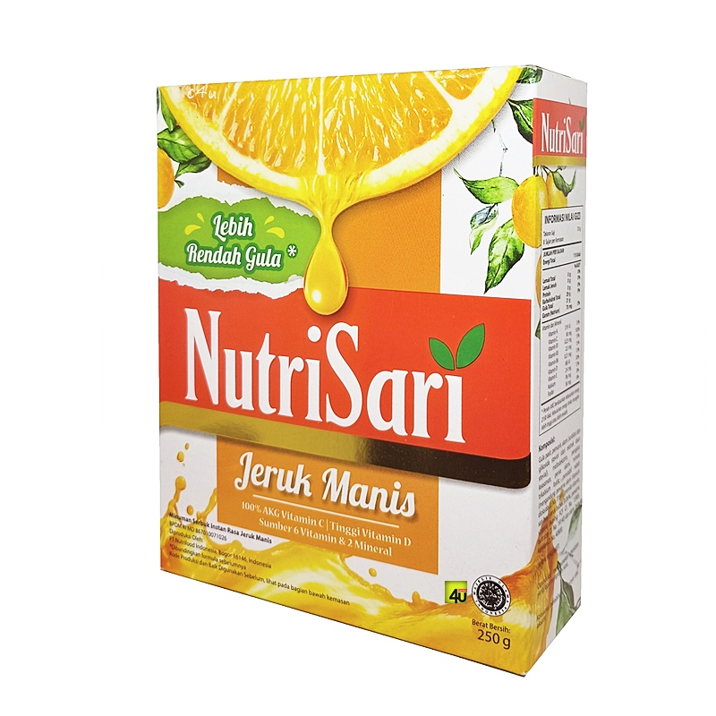 Jual Nutrisari - JERUK MANIS Minuman Bubuk - KOTAK 250 gr | Shopee ...