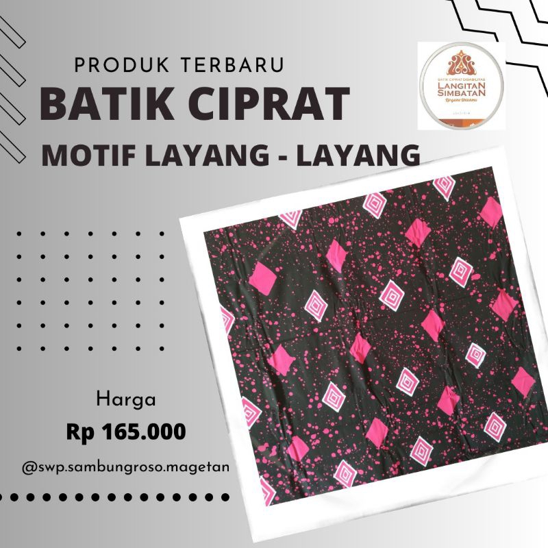 Jual Batik Ciprat Motif Layang - layang | Shopee Indonesia