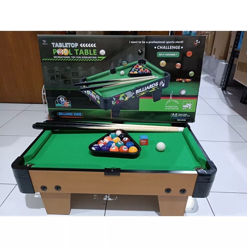 Jual SUPER JUMBO MAINAN MEJA BILLIARD TABLETOP POOL GAME TABLE BESAR ...