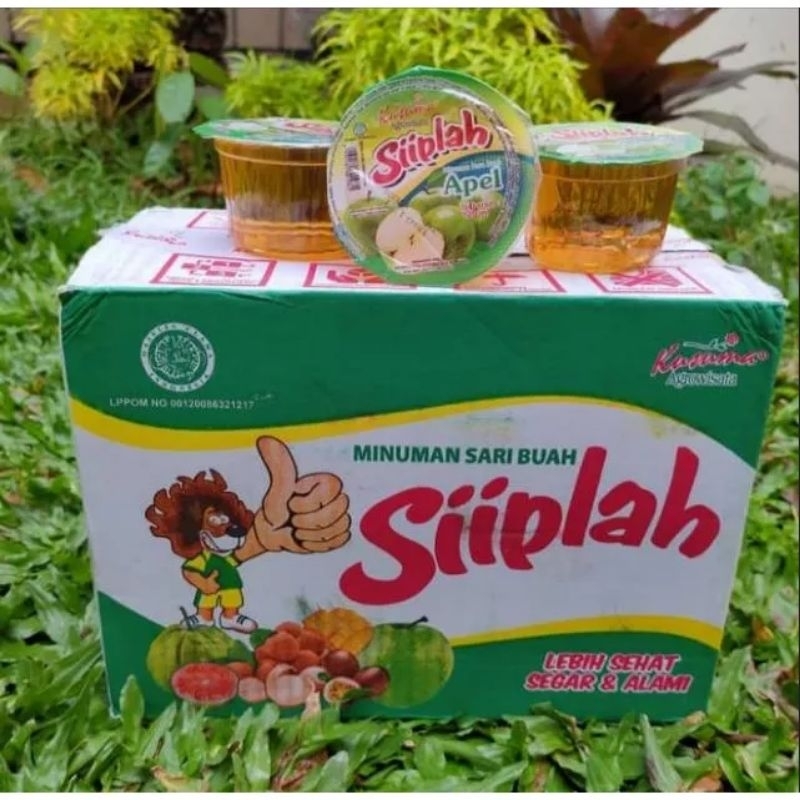 Jual Minuman Kemasan Cup SIIPLAH | SARI APEL Manalagi 32Cup/carton ...