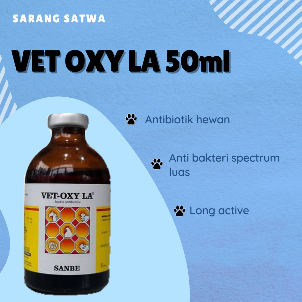 Jual VET-OXY LA Inj Obat ANTIBIOTIK HEWAN SANBE (HEWAN BESAR, KUDA ...