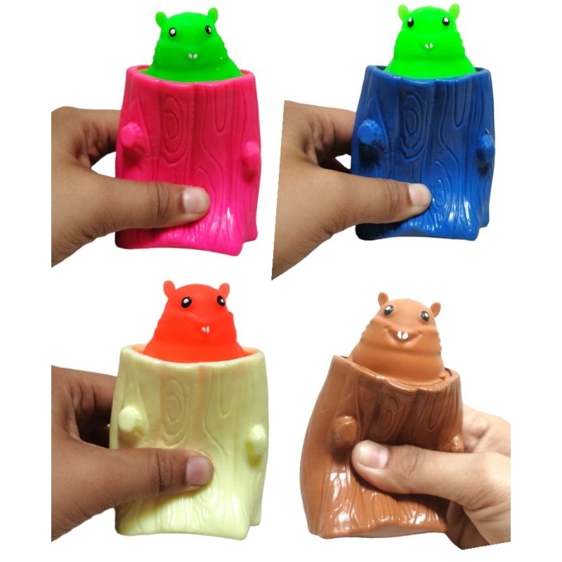 Jual Squishy Pop Up Squirrel Mainan Anak Silikon Tikus Katak Tupai ...