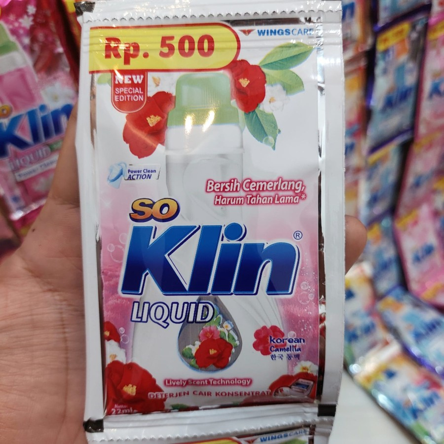 Jual So klin liquid Sachet Jumbo variasi warna - 1 Renceng @ 12 sachet | Shopee Indonesia