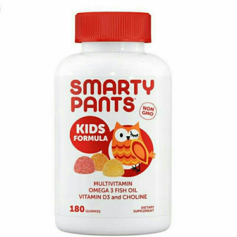 Jual Smarty Pants Kids Formula Multivitamin Omega 3 Fish Oil Vit D3 Choline 180 Gummies | Shopee ...