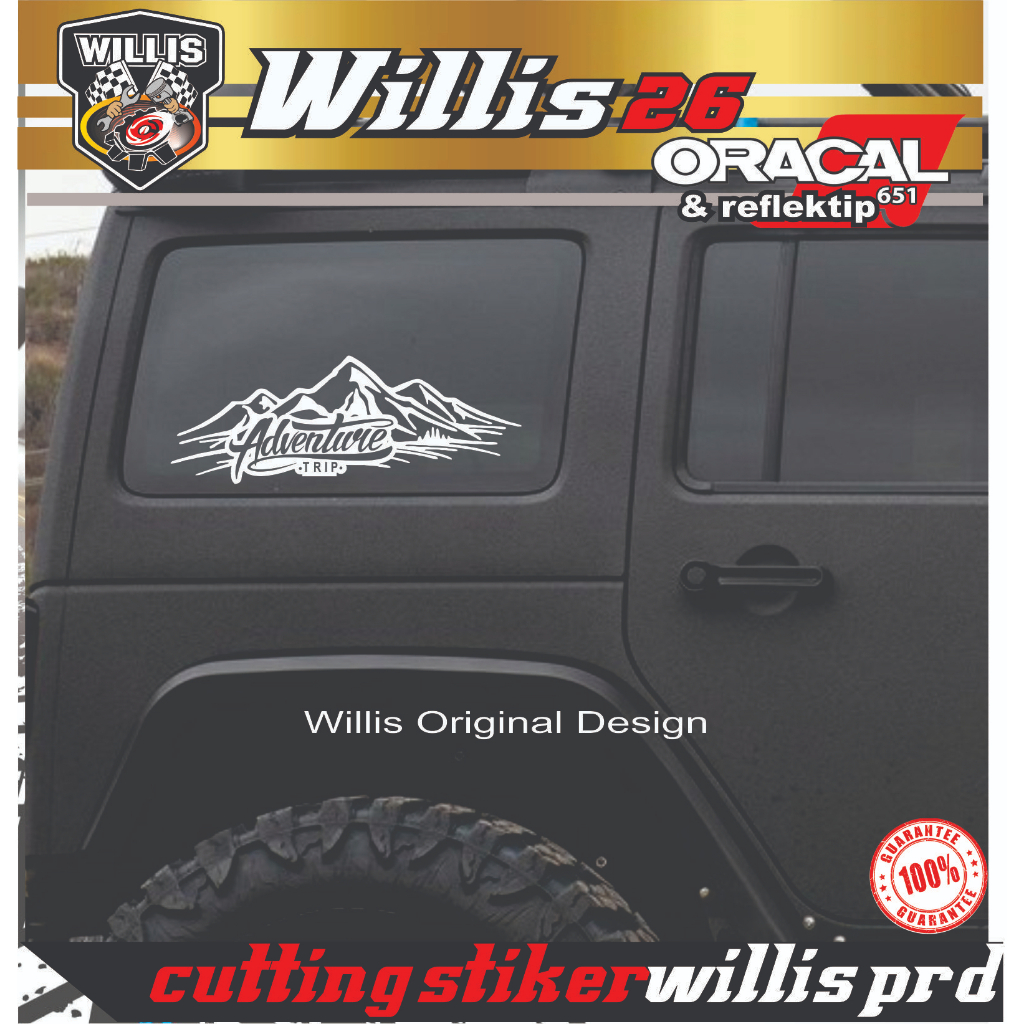 Jual Terbaru Sticker Adventure Offroad JEEP KATANA JIMNY RUBICON ...