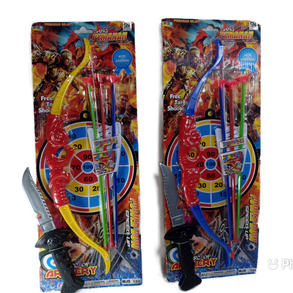 Jual MAINAN PANAH PANAHAN 1 SET + PISAU ANAK WJS | Shopee Indonesia